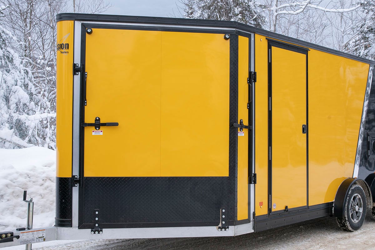 SnoPro Enclosed Inline Snow Trailers: All-Aluminum Snowmobile Hauling