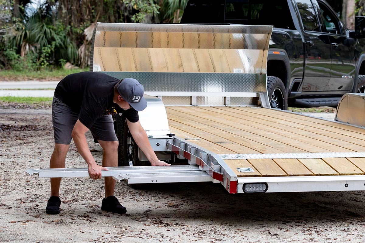 Two-Place Open Aluminum Car Haulers by Mission Trailers