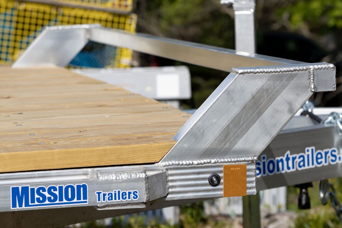 Open, All-Aluminum Light Duty Deckover Trailers by Mission Trailers