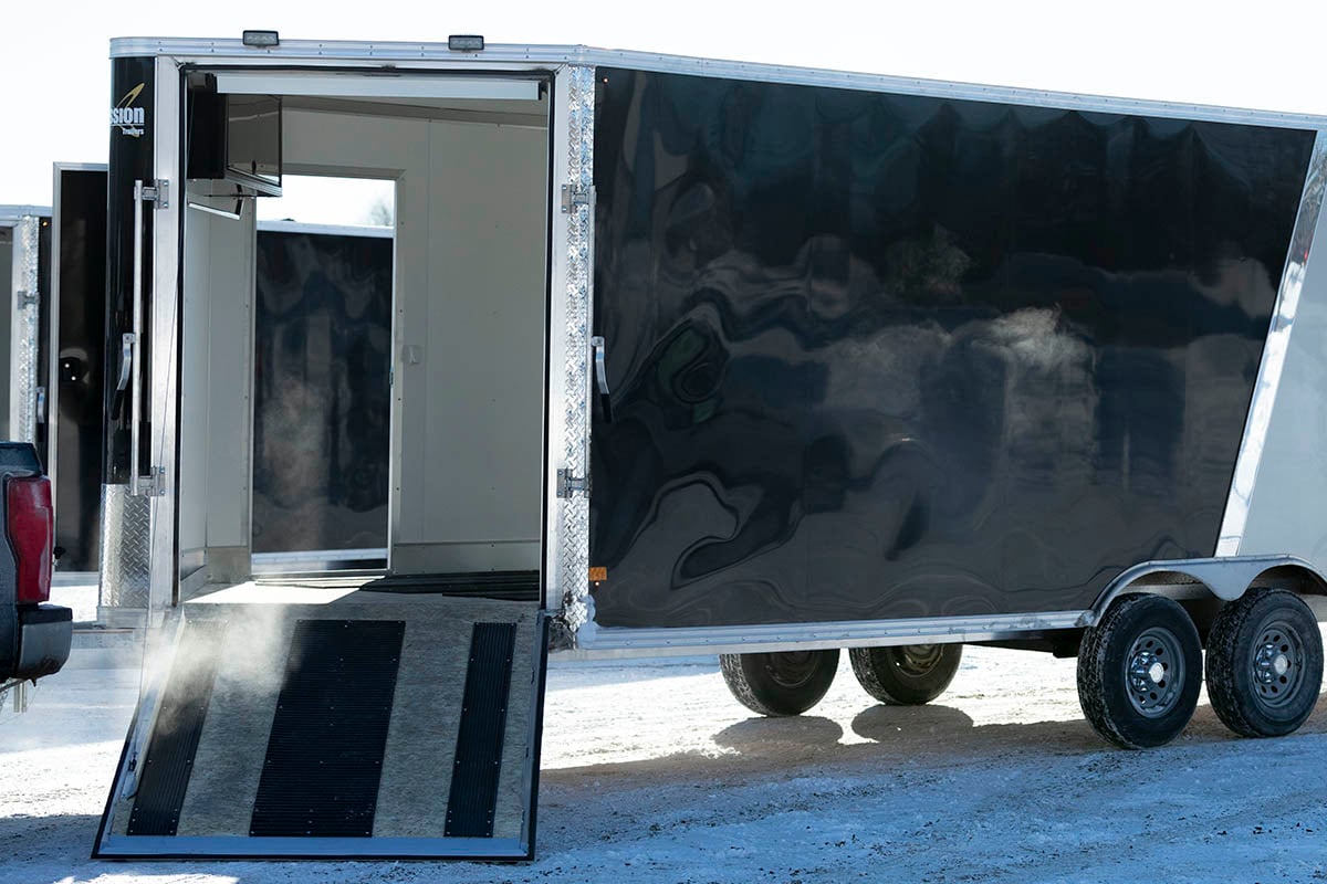 Enclosed Aluminum All-Sport Snowmobile Haulers by Mission Trailers