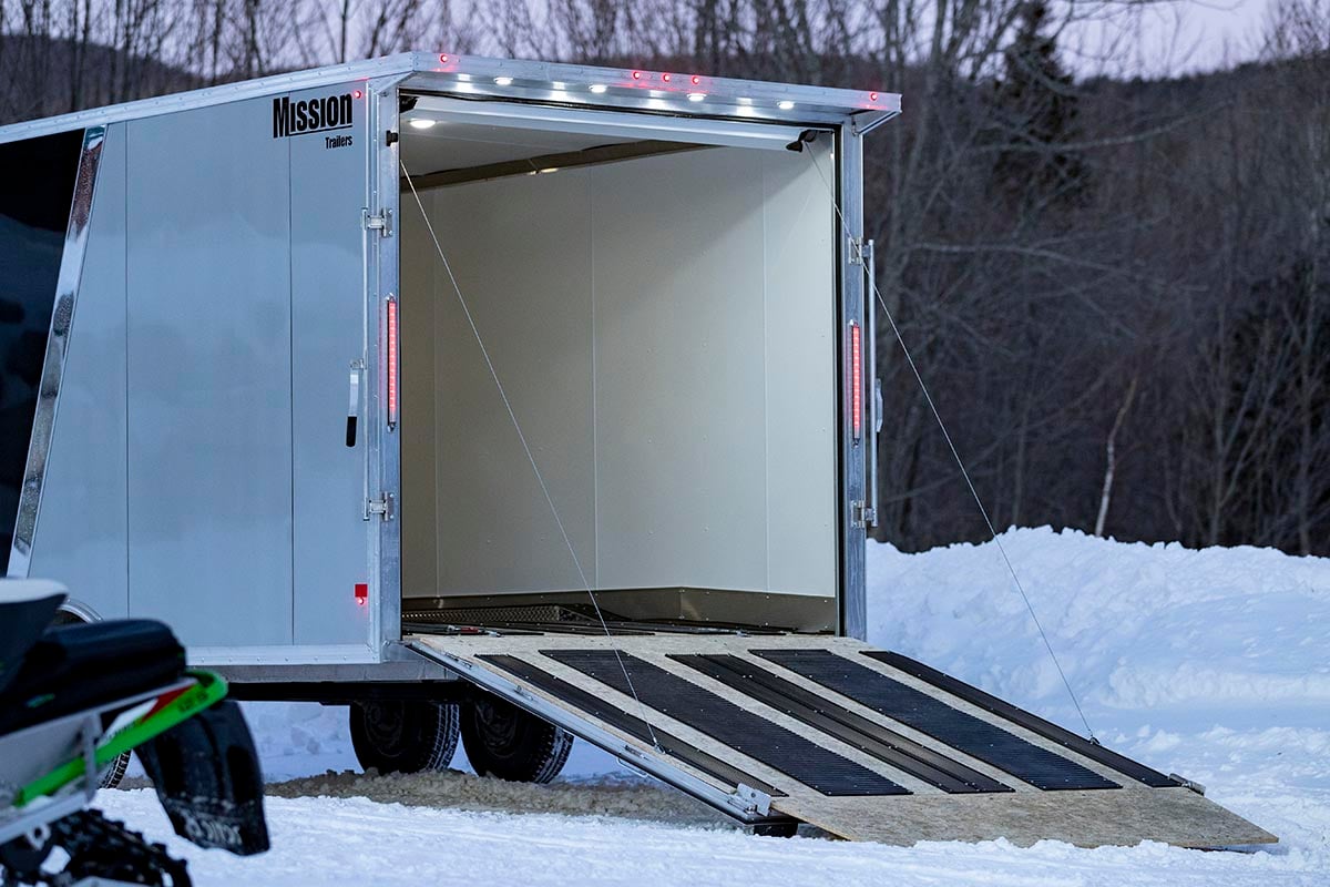Enclosed Aluminum All-Sport Snowmobile Haulers by Mission Trailers