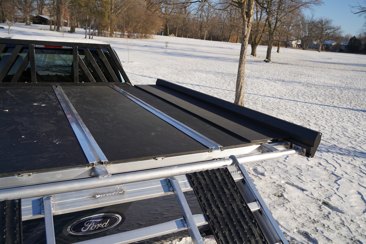 Triton Sport Decks: All-Aluminum Snowmobile Deck for Pickup Truck Bed